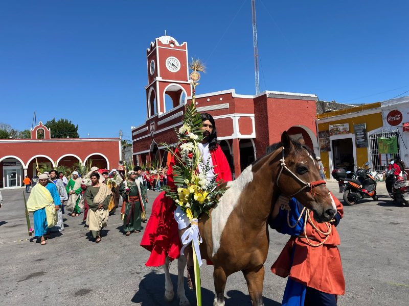 Celebraron el Domingo de Ramos en Baca y así se vivió con devoción